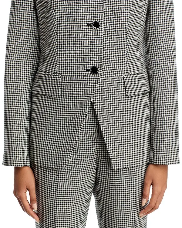 Elie Tahari Greta Checked Jacket