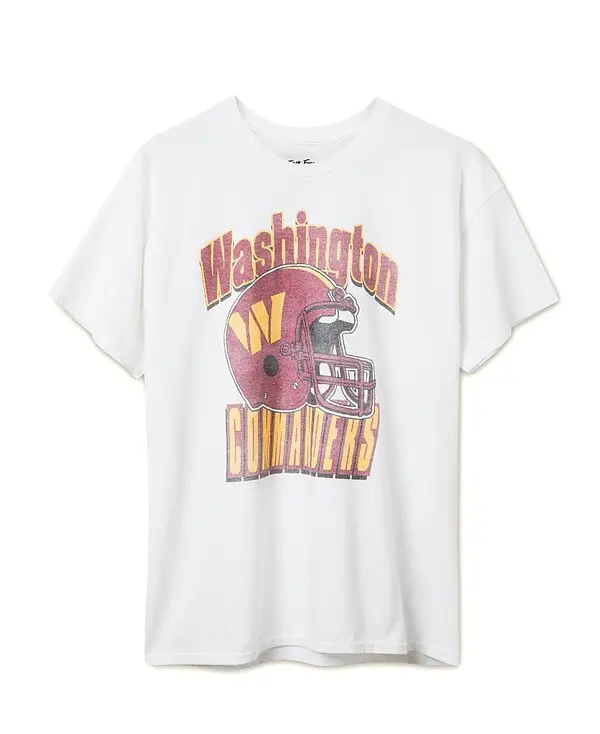 Junk Food Clothing Nfl Washington Commanders Throwback Helmet Flea Market Tee