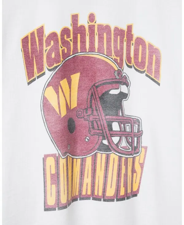 Junk Food Clothing Nfl Washington Commanders Throwback Helmet Flea Market Tee