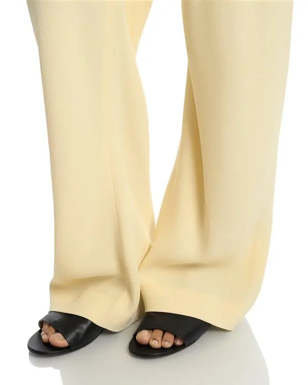 Wardrobe.NYC Crepe Bias Cut Pants - Butter
