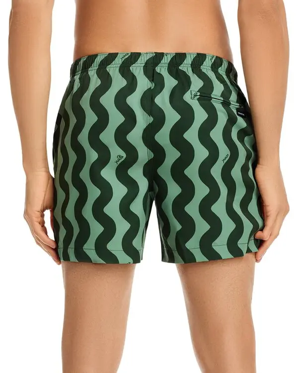 YUASA MENSWEAR Waveform Swim Shorts - Green