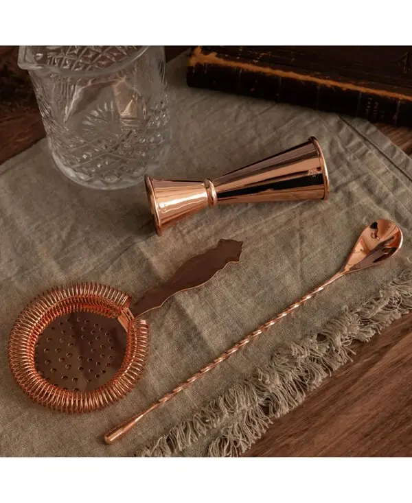 COPPERMILL KITCHEN Cmk Vintage Inspired Glass Barware, Set Of 4