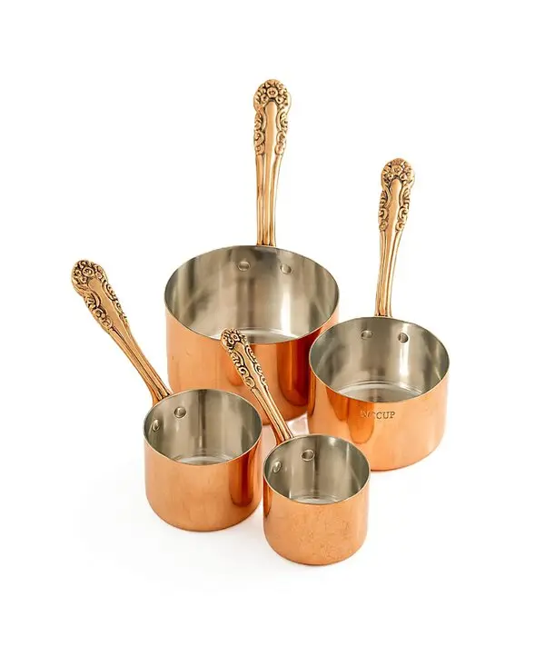COPPERMILL KITCHEN Cmk Vintage Inspired Measuring Cups, Set Of 4 - Copper