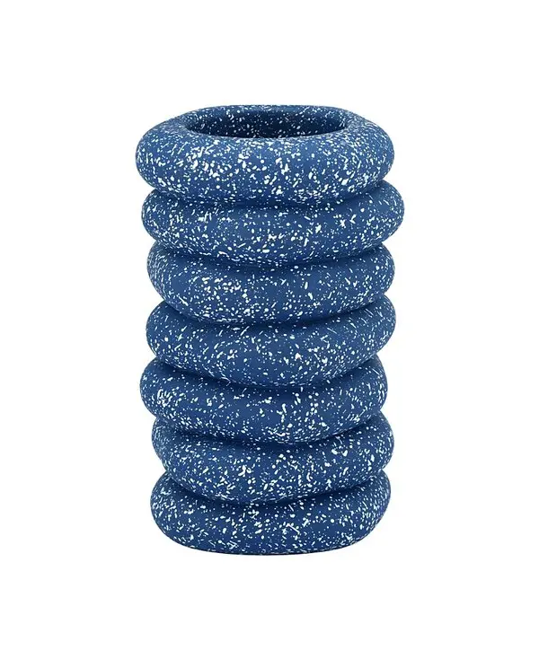 TOV FURNITURE Gabby Speckled Cairn Vase - Blue