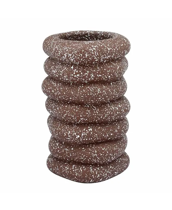 TOV FURNITURE Gabby Speckled Cairn Vase - Rust