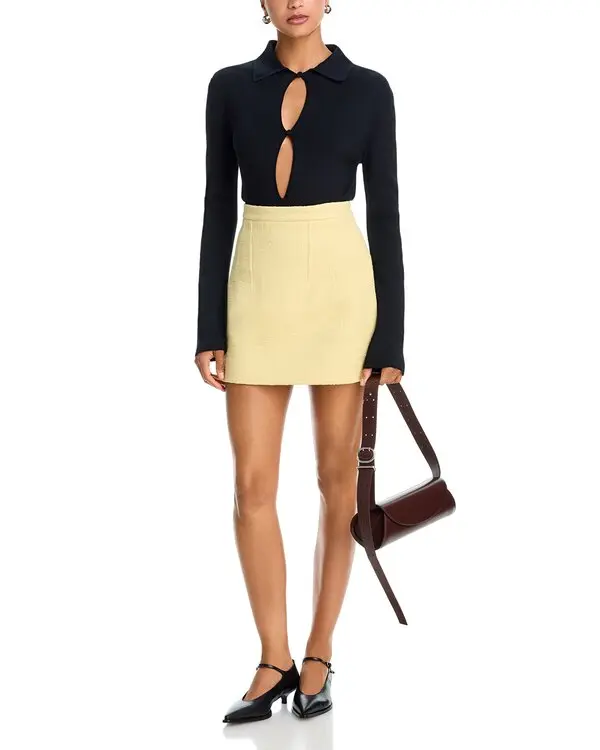 PATOU Iconic Mini Skirt - Limelight