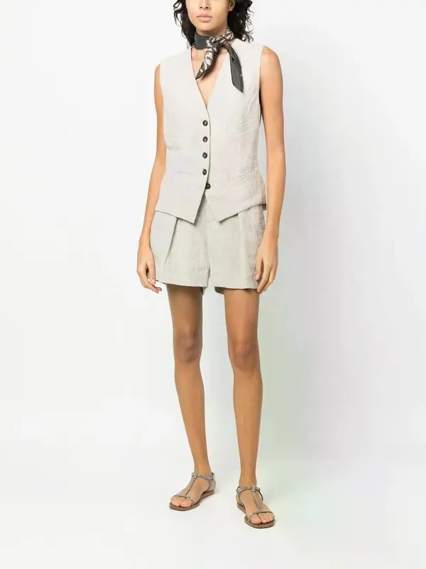 Brunello Cucinelli V-neck Button-up Waistcoat