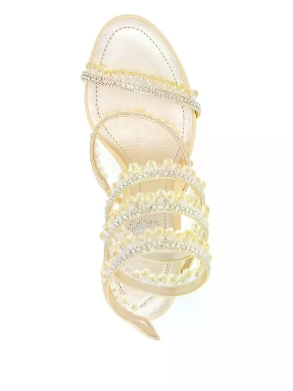 Rene Caovilla 105mm Chandelier Sandals - Yellow