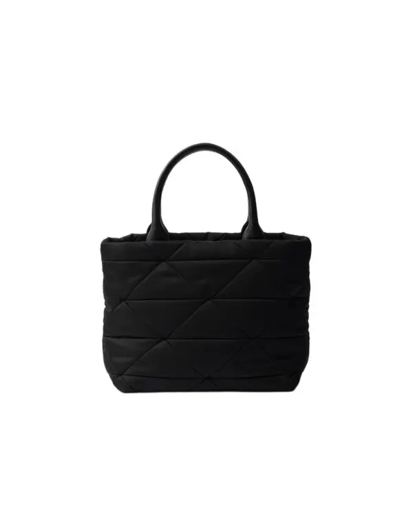 Prada Small Padded Re-nylon Tote - Black