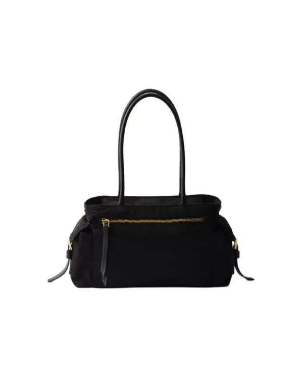 Prada Explore Medium Re-nylon And Leather Tote Bag