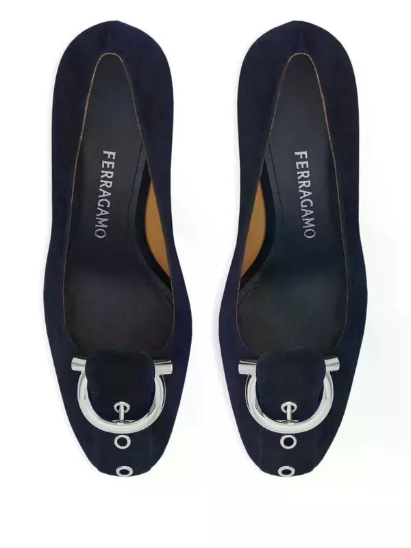 FERRAGAMO 70mm Gancini Block-heel Pumps