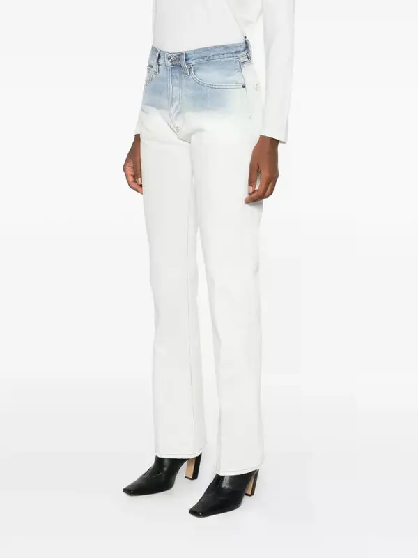 FRAME Vertical Tie-dye Jeans