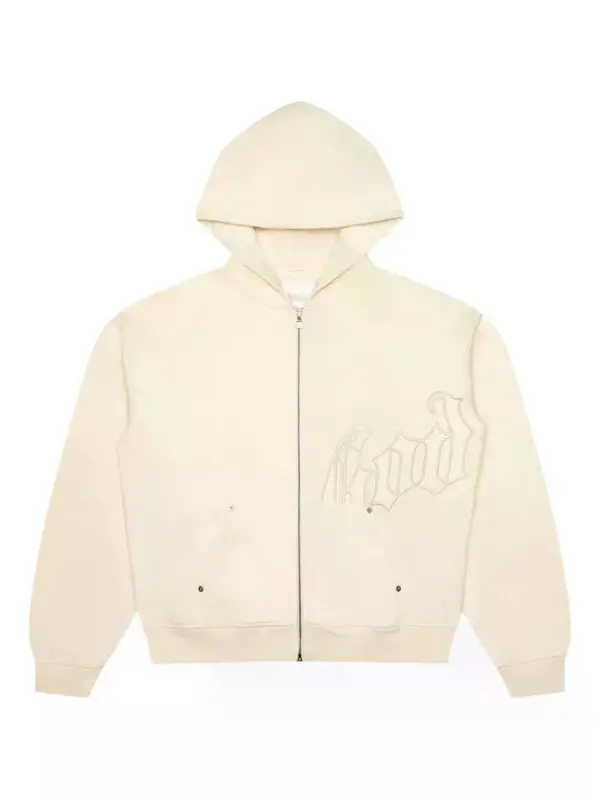 GODSPEED Logo Zip-up Hoodie - Neutrals