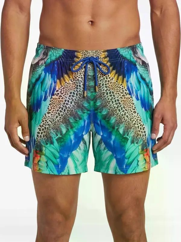 Camilla Graphic-print Swim Shorts