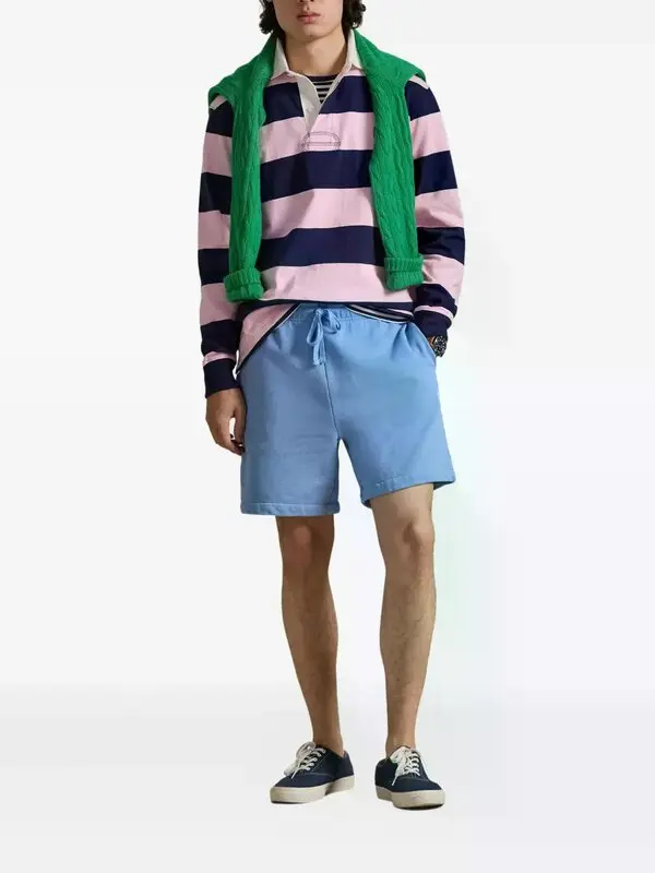 Polo Ralph Lauren Embroidered Drawstring Shorts - Blue