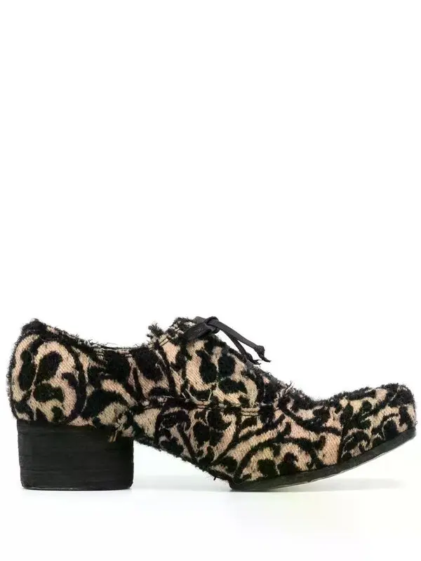 UMA WANG Jacquard Square-toe Brogues