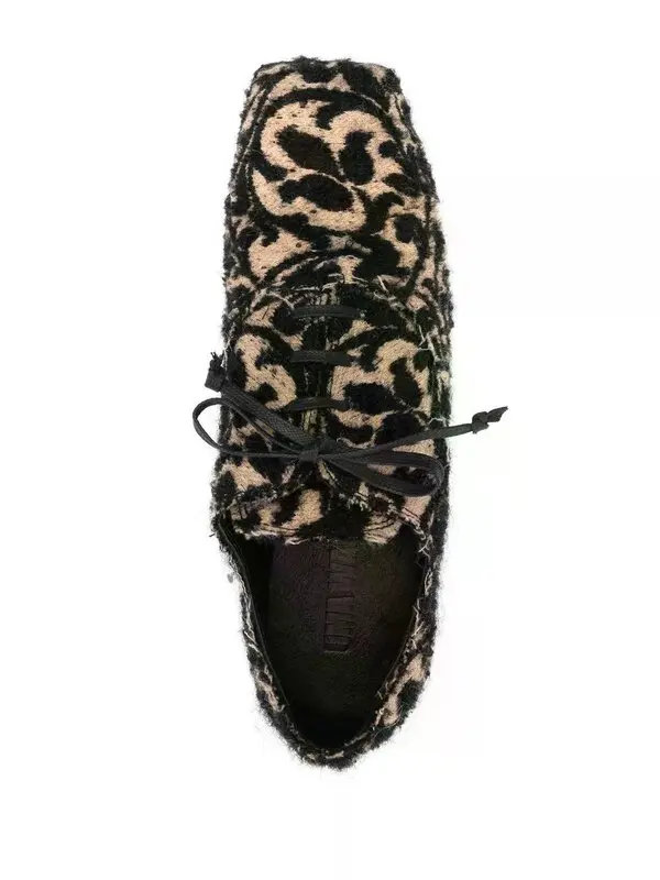 UMA WANG Jacquard Square-toe Brogues
