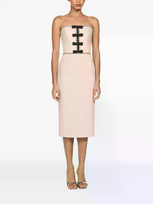 Jenny Packham Odette Bow-embellished Midi Dress