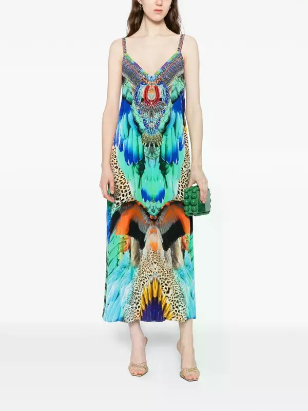 Camilla Graphic-print Midi Dress