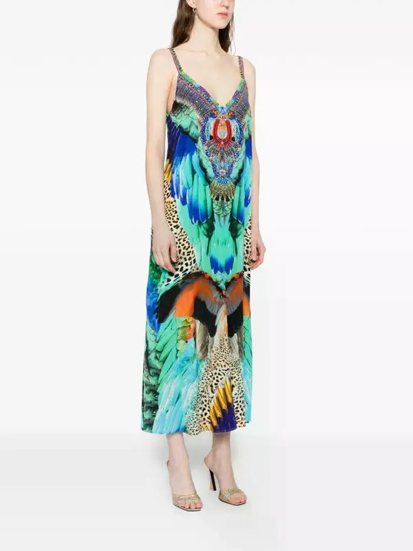 Camilla Graphic-print Midi Dress