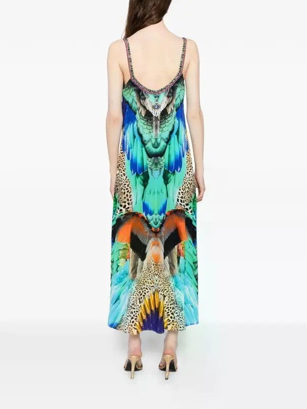 Camilla Graphic-print Midi Dress