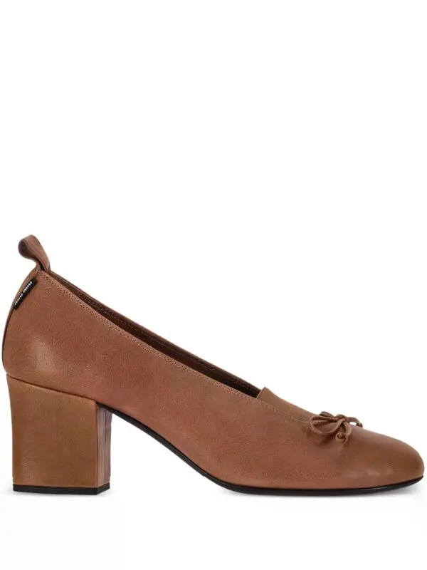 Miu Miu Bow-detail Pumps - Brown