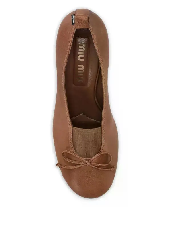 Miu Miu Bow-detail Pumps - Brown