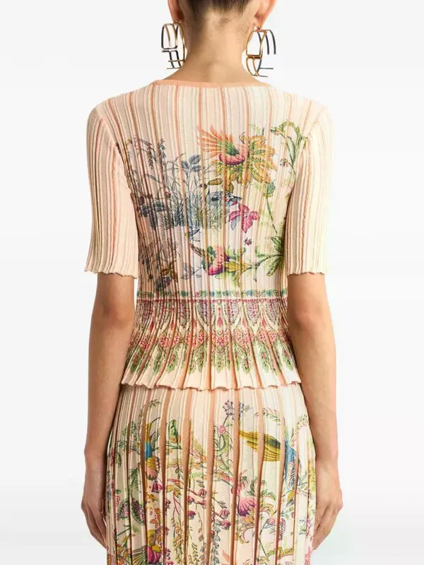 Etro Floral Pleating Top