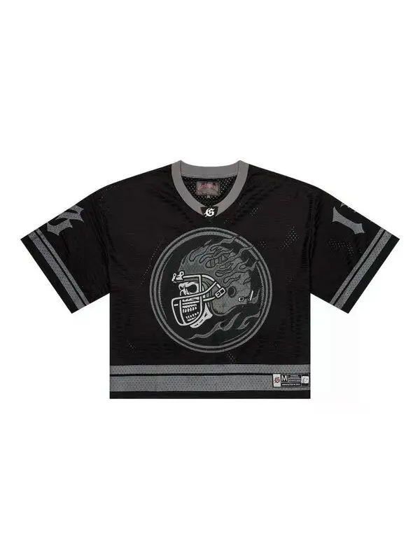 GODSPEED Graphic Print Cropped T-shirt - Black