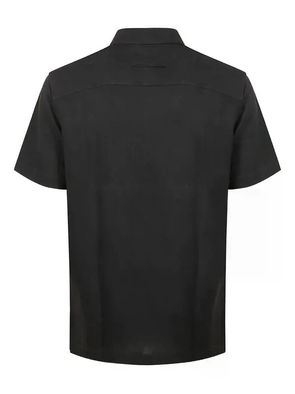 Zegna Buttoned Polo Shirt - Black