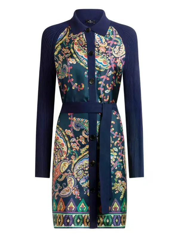 Etro Ribbed Paisley Cardigan