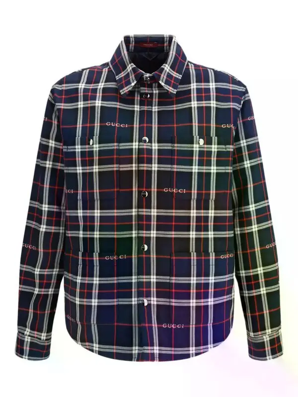Gucci Logo Tartan Overshirt