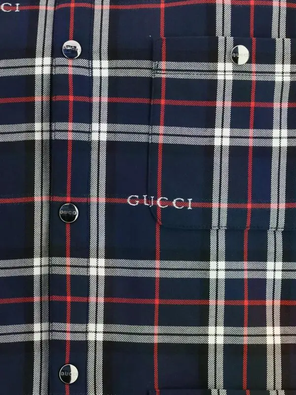 Gucci Logo Tartan Overshirt