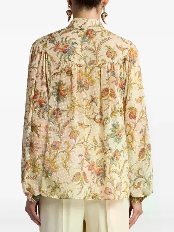 Etro Floral Dotted Effect Blouse