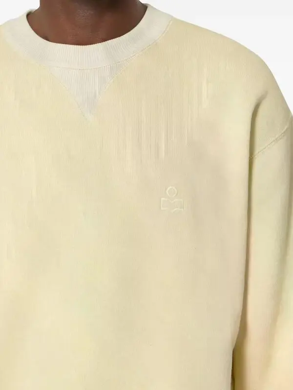MARANT Miker Embroidered Sweatshirt - Yellow