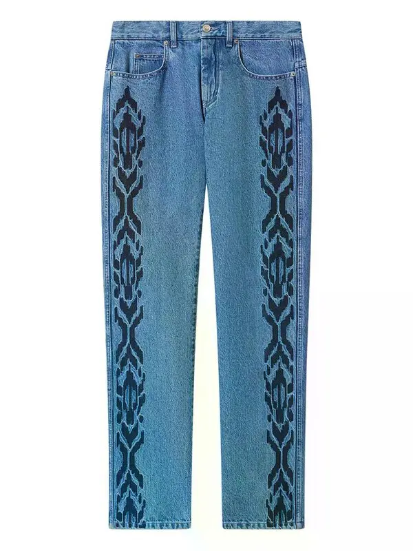 MARANT Embellished Straight Leg Jeans - Blue