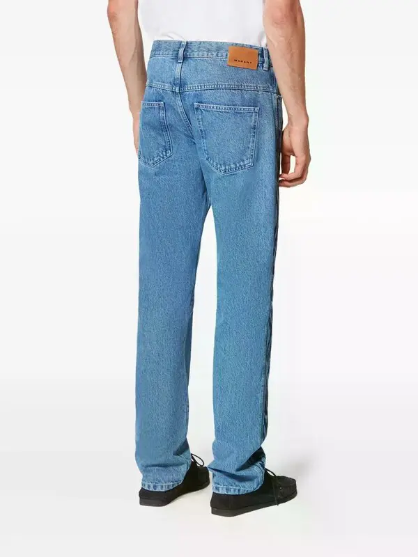 MARANT Embellished Straight Leg Jeans - Blue