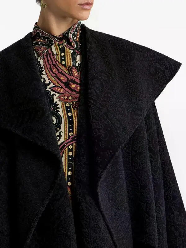 Etro Jacquard Paisley Cape