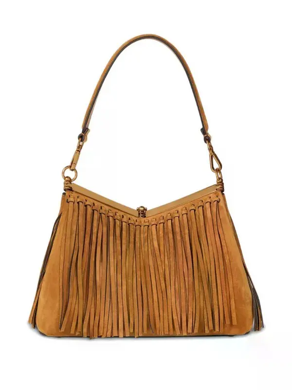 Etro Vela Fringing Shoulder Bag - Brown