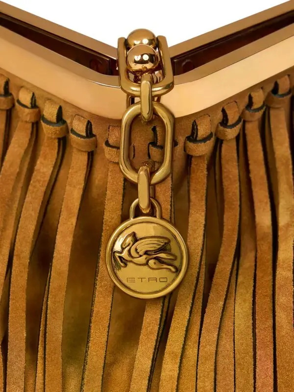 Etro Vela Fringing Shoulder Bag - Brown