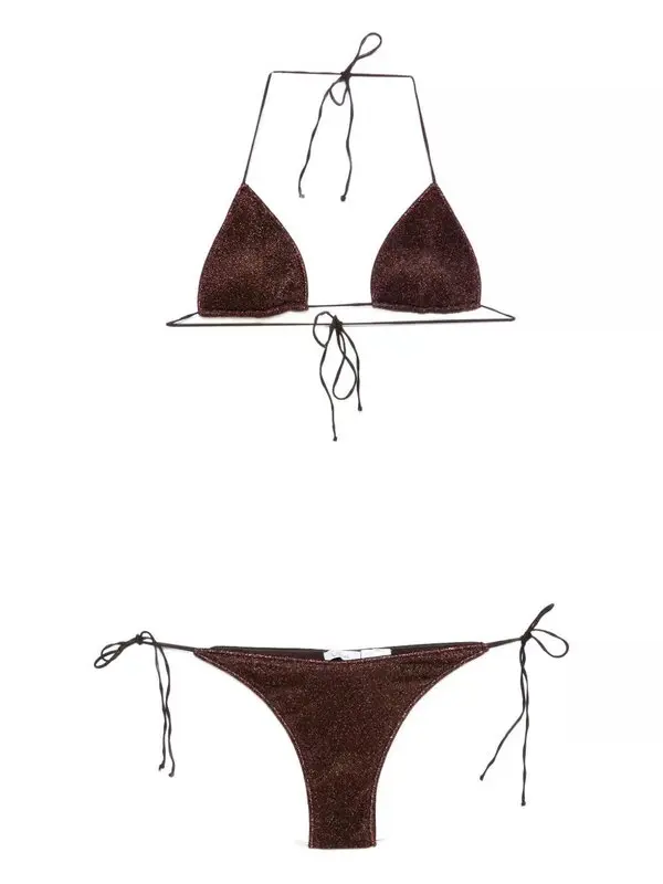 Oseree Triangle Beachwear - Brown