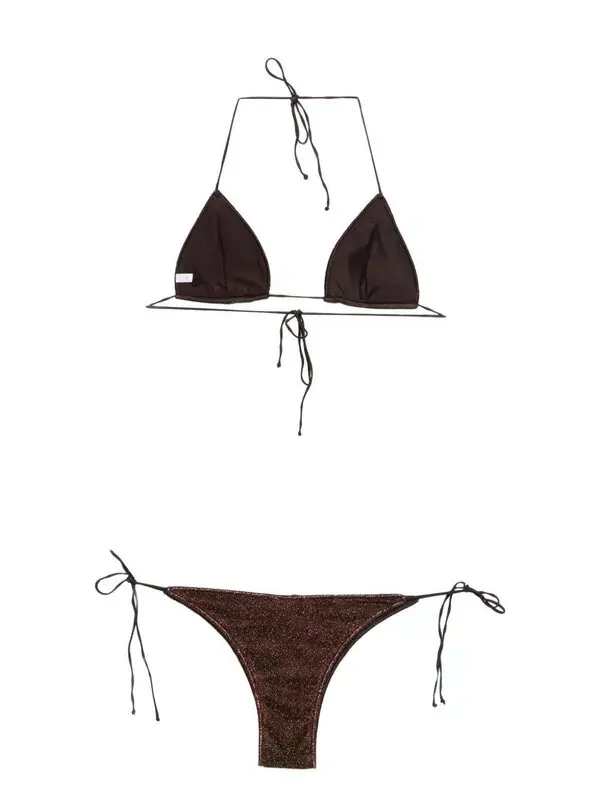 Oseree Triangle Beachwear - Brown