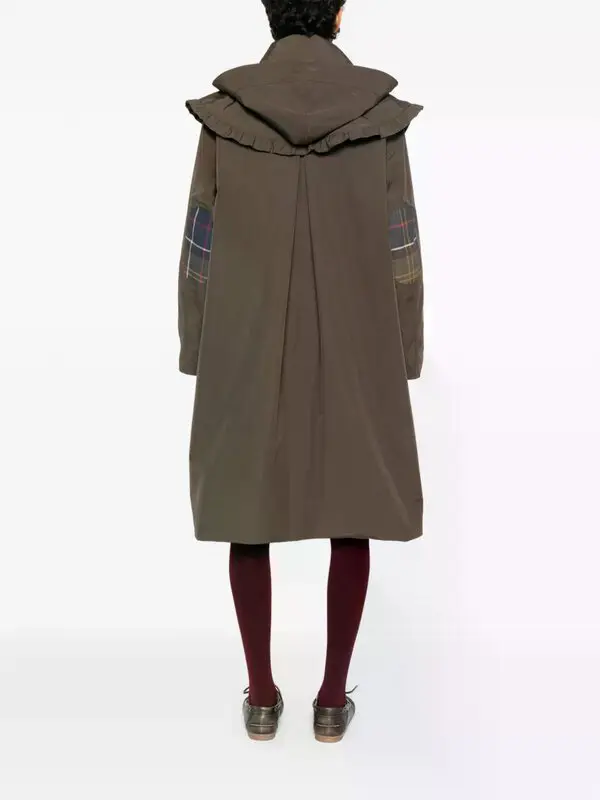 Barbour Hooded Ruffled Jacket