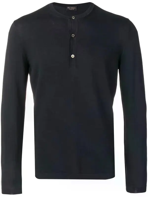 DELL'OGLIO Button-up Knitted Jumper