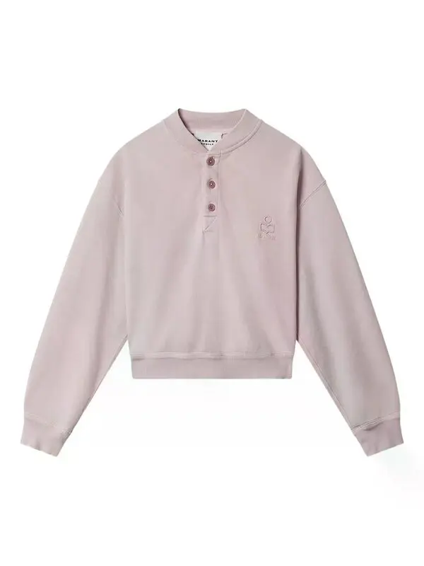 MARANT ETOILE Simony Embroidered Sweatshirt - Pink