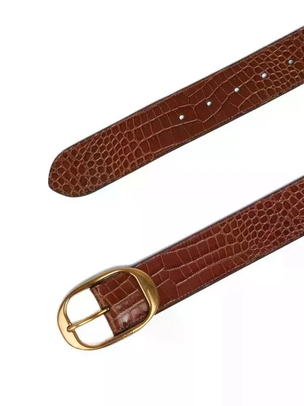TOM FORD Crocodile-effect Belt