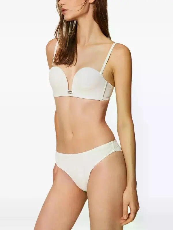 TWINSET Oval T Bandeau Bikini Top