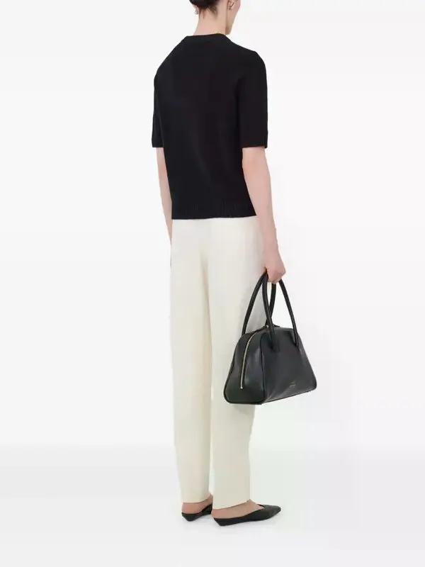 Loulou De Saison Dara Short-sleeve Ribbed Sweater