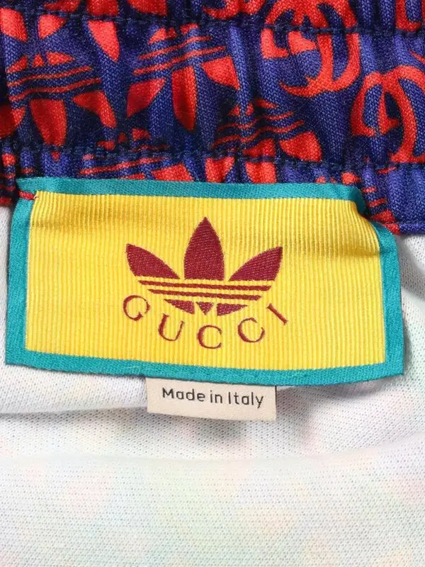 Gucci X Adidas 2010s Gg-pattern Side-stripe Trousers
