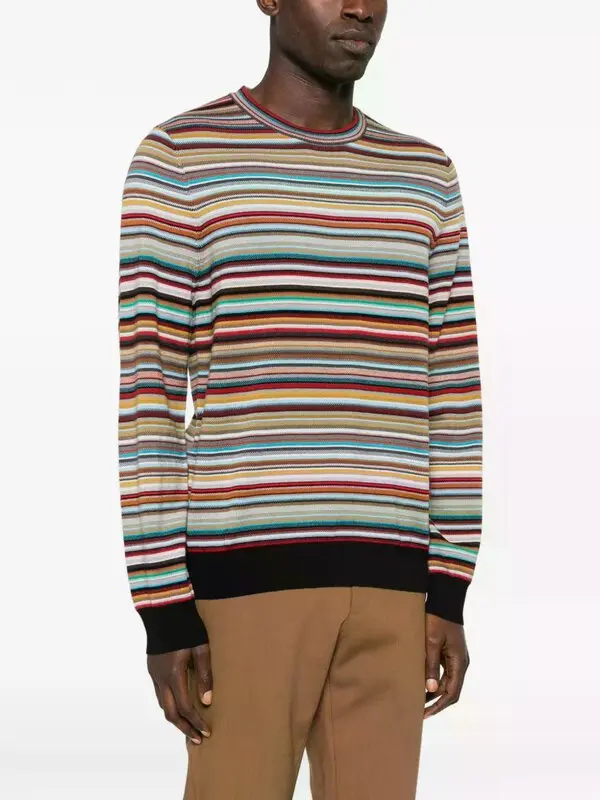 Paul Smith Striped Long-sleeve Sweater - Blue